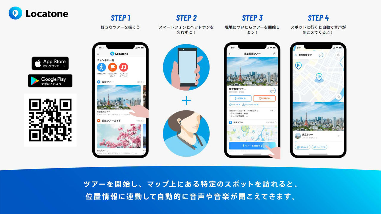 没入型音声AR「Locatone™（ロケトーン）」で街やサービスの潜在的な魅力を引き出し、新たな顧客体験を提供